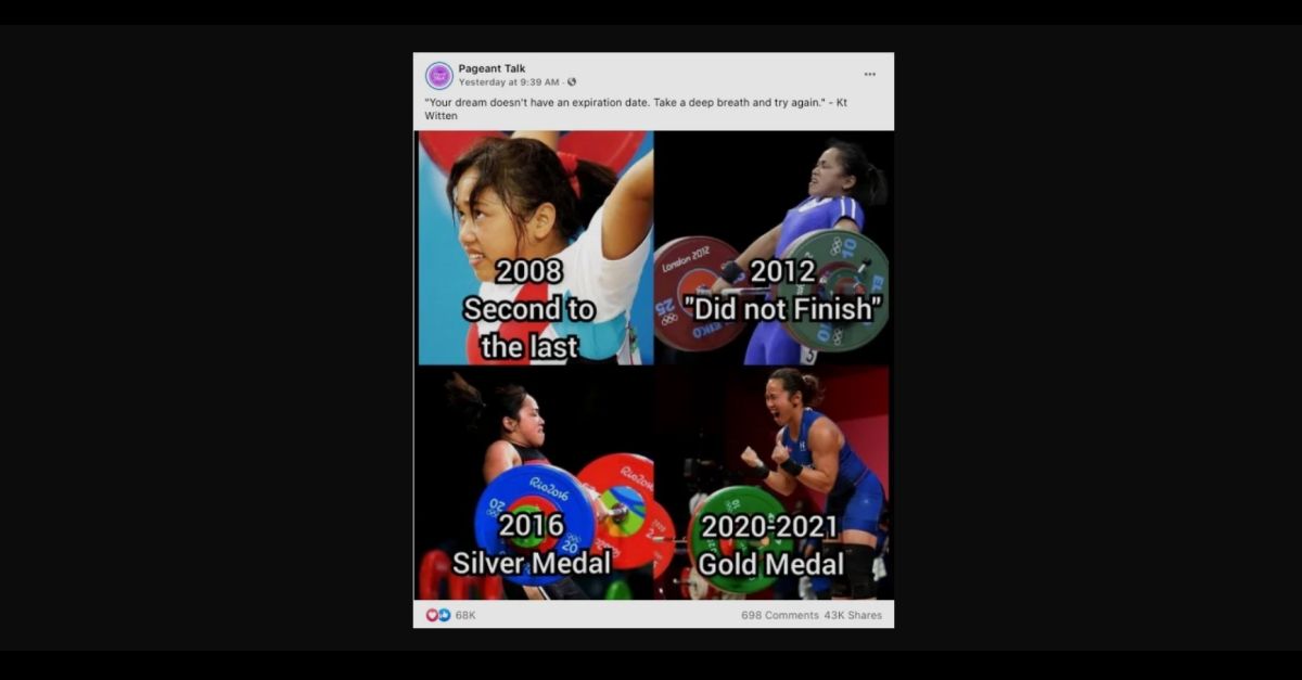 Does This Meme Accurately Depict Hidilyn Diaz's Olympic History ... Does This Meme Accurately Depict Hidilyn Diaz's Olympic History ...